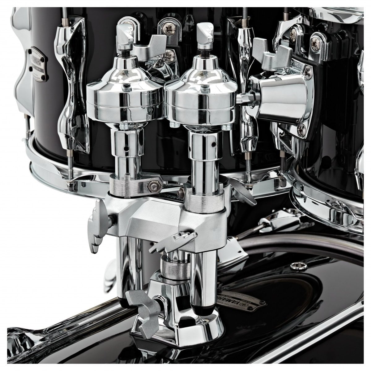 Yamaha Recording Custom 22in 4pc Shell Pack - Solid Black | Drummers Only